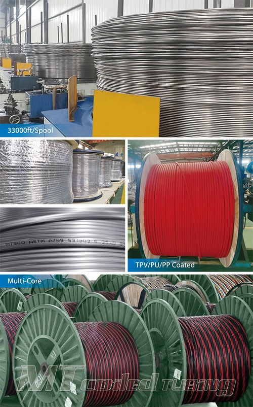 S32750/2507 Duplex Steel Welded Coiled Tubing Control Line Tubing Used ...